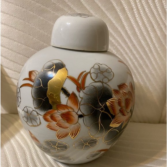 Accents | Oriental Medium Ginger Jar Lid With Flowers | Poshmark